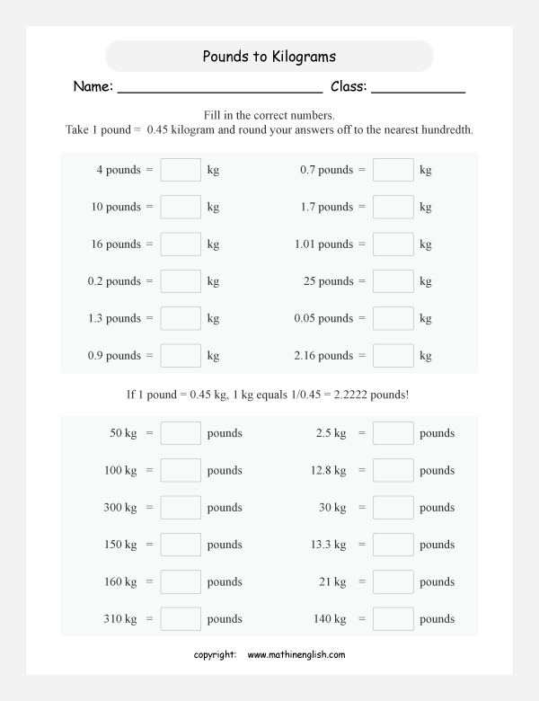  Converting Kg To Lbs Worksheet Free Download Gambr co