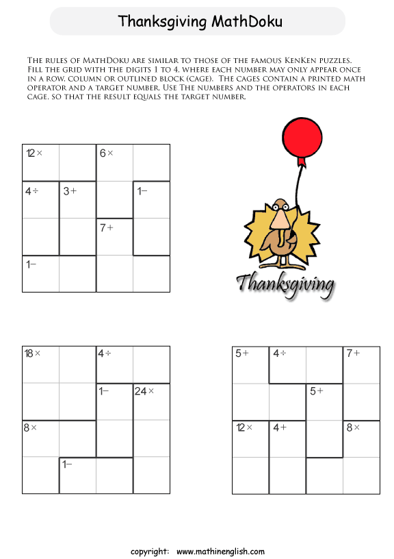 Printable Number Puzzles