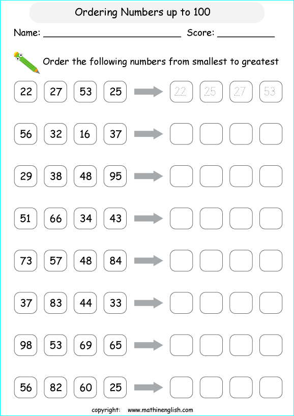 Printable Primary Math Worksheet For Math Grades 1 To 6 Based On The