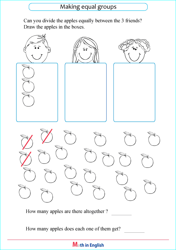 Introduction To Division Worksheets