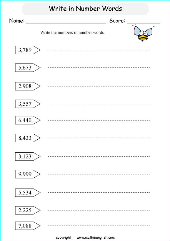 Printable Primary Math Worksheet For Math Grades 1 To 6 Based On The