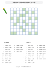Subtraction math worksheets for primary math education, from basic ...