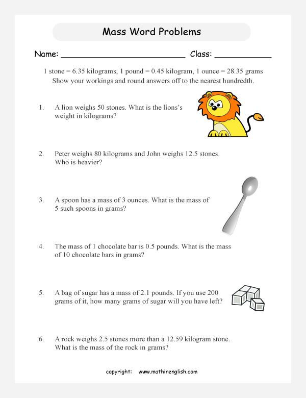 Printable Primary Math Worksheet For Math Grades 1 To 6 Based On The